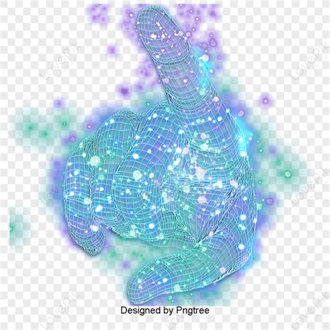technical line operation gesture design decoration finger purple