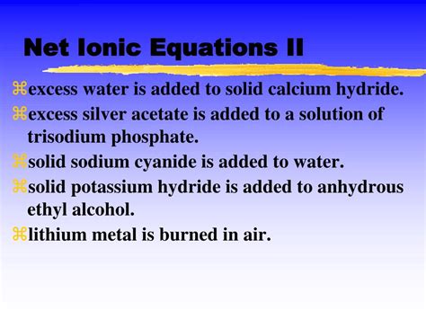 PPT Net Ionic Equations PowerPoint Presentation Free Download ID