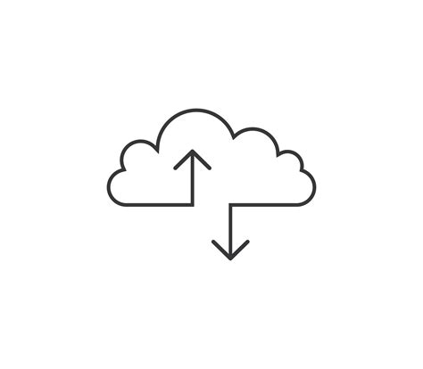 Cloud Data Icon Vector Illustration Vector Art At Vecteezy