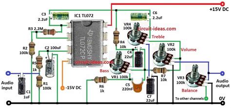 Tone Controller Circuit Using IC TL Op Circuit Ideas For You