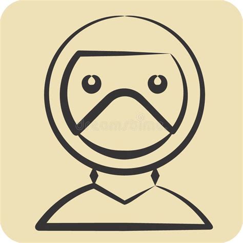 Icon Cloth Cover Related To Ninja Symbol Hand Drawn Style Simple