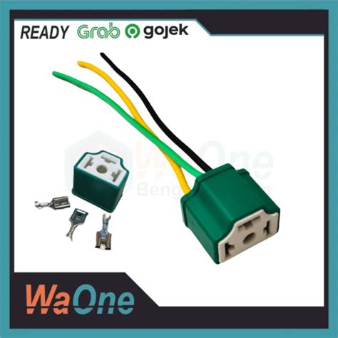 Jual Socket Lampu Keramik H4 H 4 Soket Lampu Utama Soket Shopee Indonesia