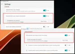 Snipping Tool Not Saving Screenshots On Windows 11
