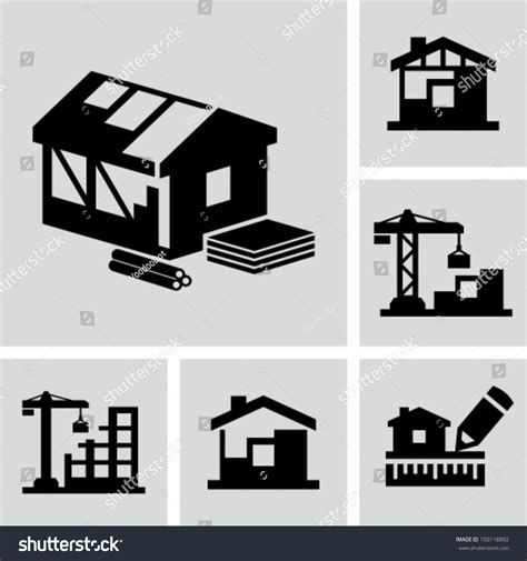 House Under Construction Icon Photos And Images Shutterstock