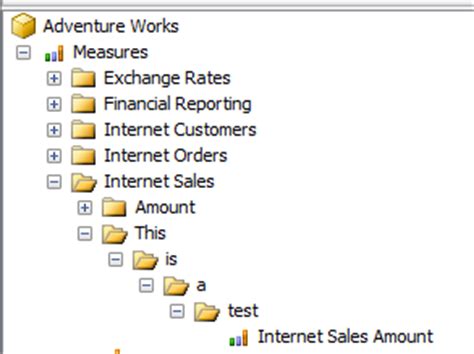 Nested Display Folders In SSAS SQLServerCentral