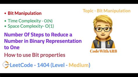 Number Of Steps To Reduce A Number In Binary Representation To One