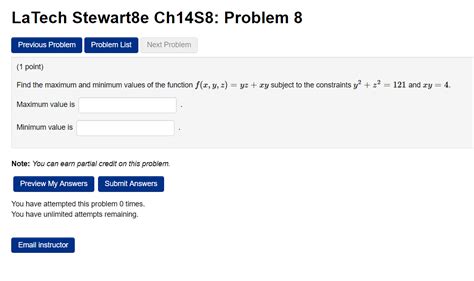 Solved Find The Maximum And Minimum Values Of The Function