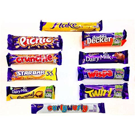 Cadbury Selection Box Of 10 Full Size British Chocolate Bars Pricepulse