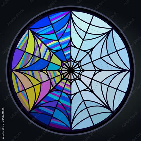 Wednesday Stained Glass Window Background Window With Bluish Gray And