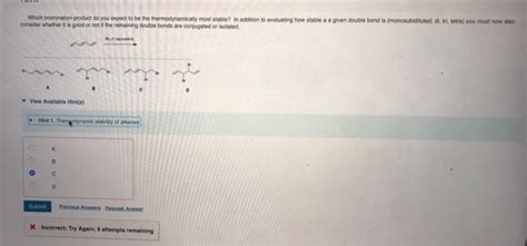 Solved Which Bromination Product Do You Expect To Be The