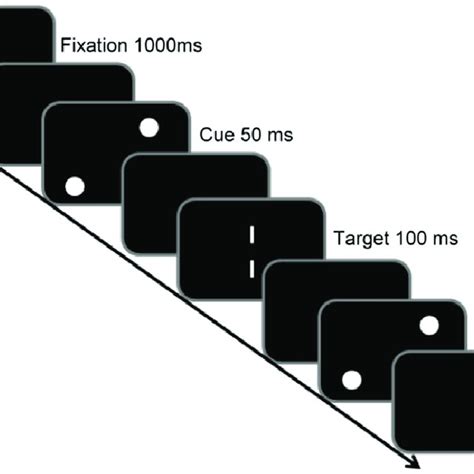 Schematic Representation Of The Trial Events In The Cue Target Cue
