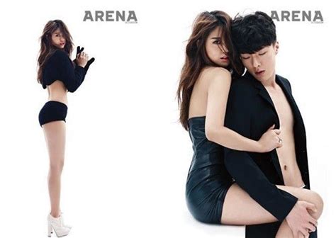 연예가중계 설현 과거 화보서 男모델에 밀착 스킨십도발적 포즈 눈길 전자신문