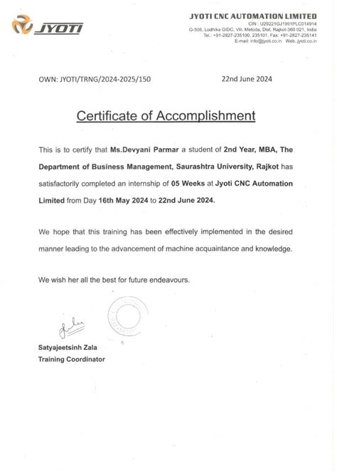 Devyani Parmar On Linkedin Im Happy To Share That I Have Completed My Summer Internship In Well