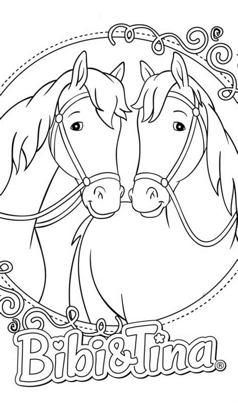Das Pferd Von Bibi Und Tina Zum Ausmalen Kostenlos Malvorlagen Und Ausmalbilder Zum Ausdrucken