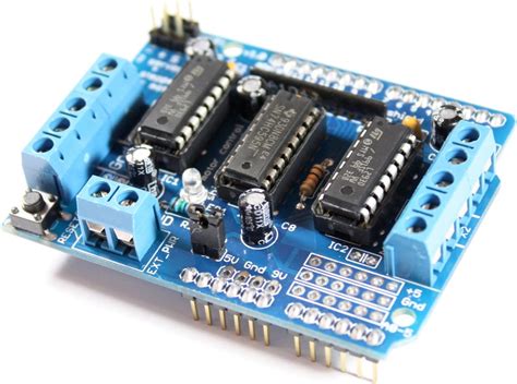 motore shield per arduino uno mega con 2 driver l293d per motori passo