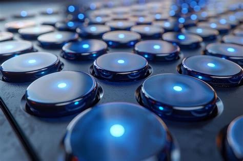 Isolated Blue Keyboard With Text Input Keys For 3d Illustrations On A White Background Premium