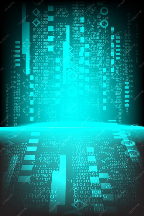 Premium Vector Blue Network Light Code And Data Security Abstract Technology Background