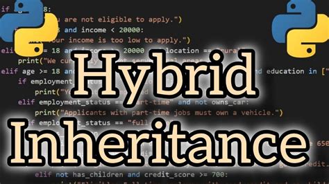 Hybrid Inheritance Object Oriented Programming Oop Youtube