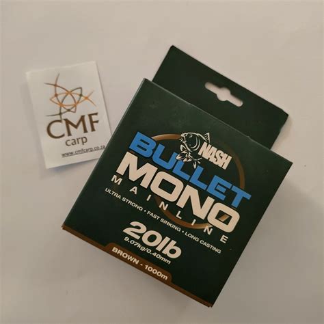 bullet mono 20lb green cmf carp specimen tackle