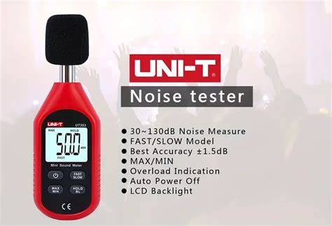 Uni T Ut353 Noise Measuring Instrument Db Meter 30~130db Mini Audio