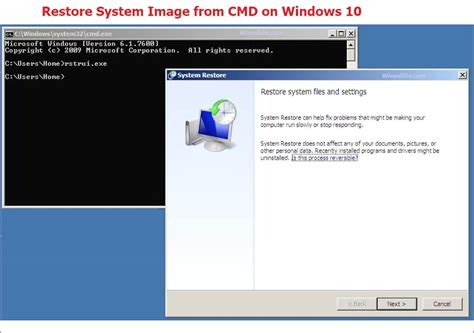 How Run System Restore Using Command Prompt Cmd In Windows 10