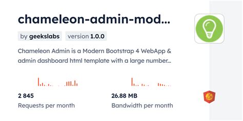 Chameleon Admin Modern Bootstrap Webapp Dashboard Html Template Ui Kit Cdn By Jsdelivr A Cdn
