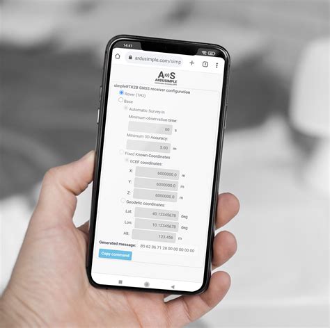 Configure Your SimpleRTK B Receiver With Your Smartphone ArduSimple