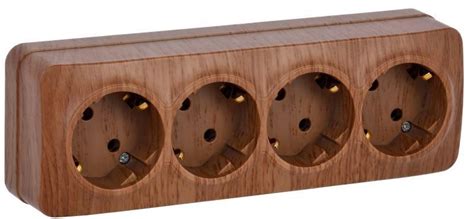 Розетка 4 м ОП Glory РС24 3 ХД 16А с заземл дуб Iek Erh41 K24 16 купить по низкой цене в