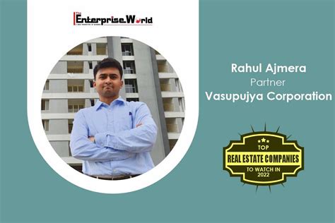 Vasupujya Turning Dreams Into Reality Rahul Ajmera The Enterprise