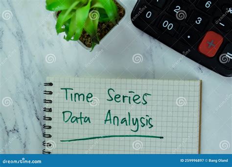 Concept Of Time Series Data Analysis Write On A Book With Statistics