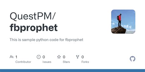 Github Questpmfbprophet This Is Sample Python Code For Fbprophet