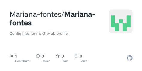 github mariana fontes mariana fontes config files for my github profile