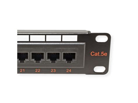 ROLINE Cat 5e Class D 19 Patch Panel 24 Ports UTP Black SECOMP International AG