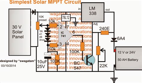 Simple MPPT Knee Voltage Tracker And Self Adjust Circuit Projects Solar Solar Panel Module