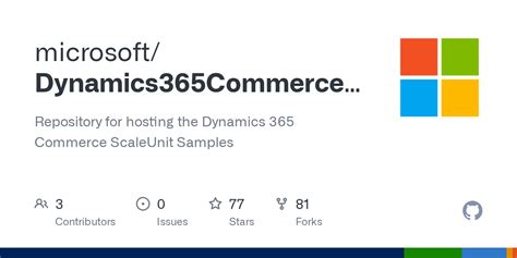 Dynamics365commerce Scaleunit Readme Md At Main · Microsoft Dynamics365commerce Scaleunit · Github