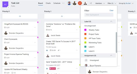 how to use microsoft planner for multiple projects