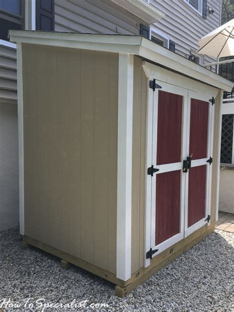 6x8 Lean To Shed Diy Project Howtospecialist How To Build Step
