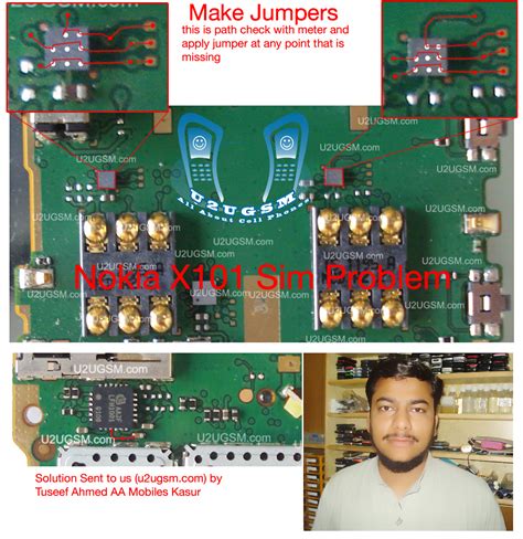 Nokia X101 Insert Sim Problem Solution Jumpers Cellphone Hardware Picture Help