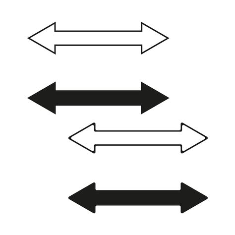 이중 화살표 아이콘 이중 기호 네비게이터 버튼 커서 기호 단순 평면 디자인 벡터 그림 프리미엄 벡터