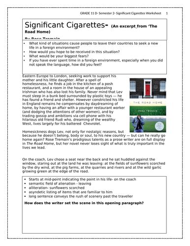 Significant Cigarettes Teaching Resources