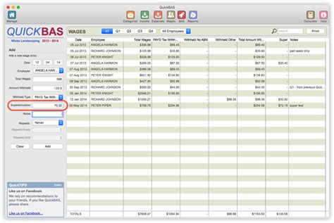 Quickbas User Guide Add Wages Quickbas User Guide Add Wages