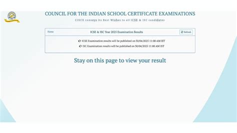 Cisce Isc Icse Result 2025 Date And Time Out Results To Be Declared