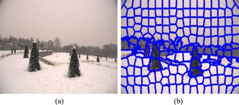 Example Of Image Slic Superpixel Segmentation A The Forgery Image B