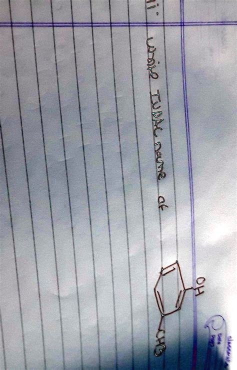 Write Iupac Name Of The Following Structure