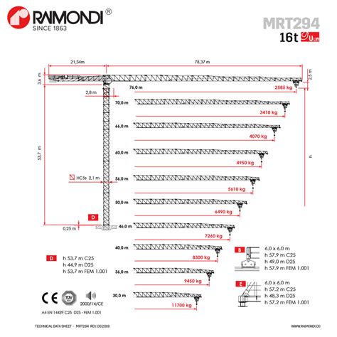 Raimondi Mrt294 Topless Tower Crane