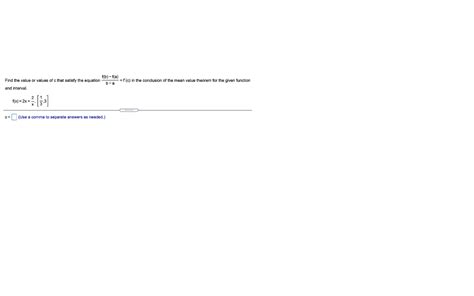 Solved Fib Fa Find The Value Or Values Of That Satisfy The Chegg Com