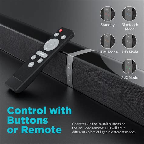 Home Theater System Soundbar For Tv Bluetooth Sound Bars Hdmi Rca Bt