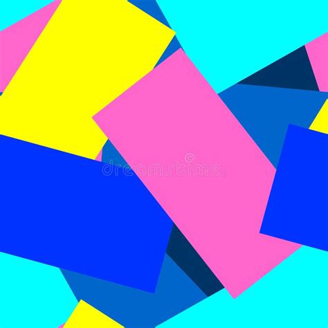 Seamless Background With Abstract Colourful Pattern Of Overlapping