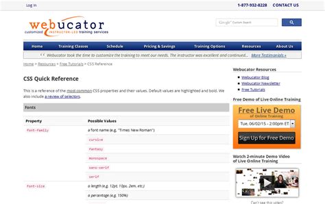 20个最棒的 Css 在线参考网站