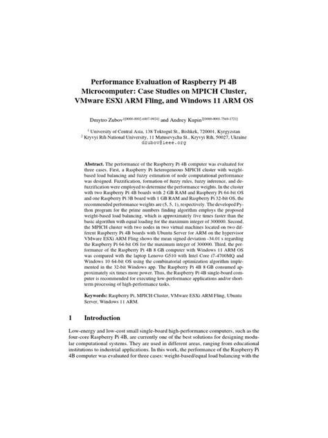 Manuscript Pdf Computer Cluster Load Balancing Computing
